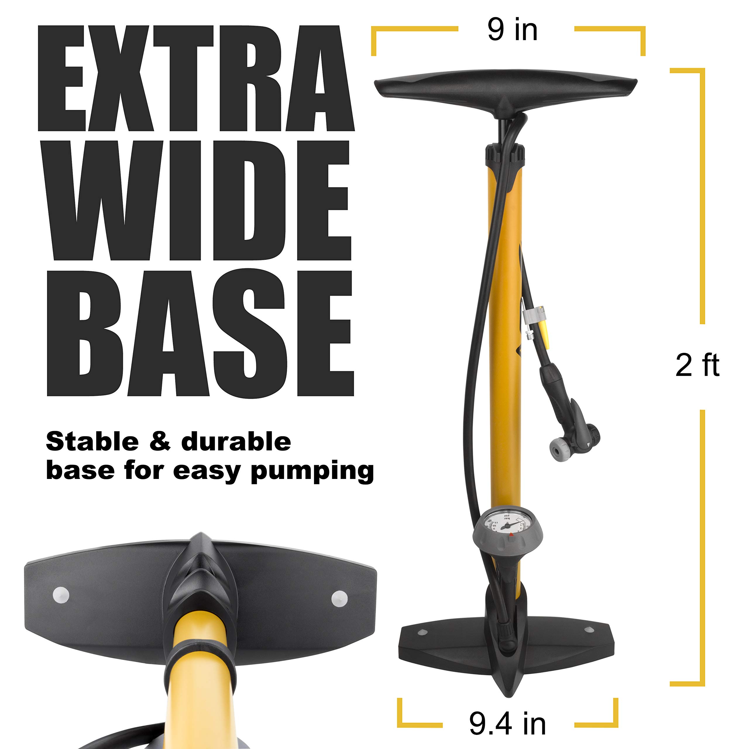 BV Bike Pump + Master Lock Bike Lock Cable Bundle