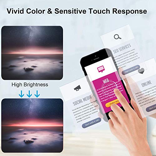 for iPhone 8 Plus Screen Replacement Black 5.5 Inch, Diykitpl 3D Touch LCD Digitizer Display for iPhone 8 Plus, with Repair Tools Kit for A1864,A1897,A1898 Glass Screen