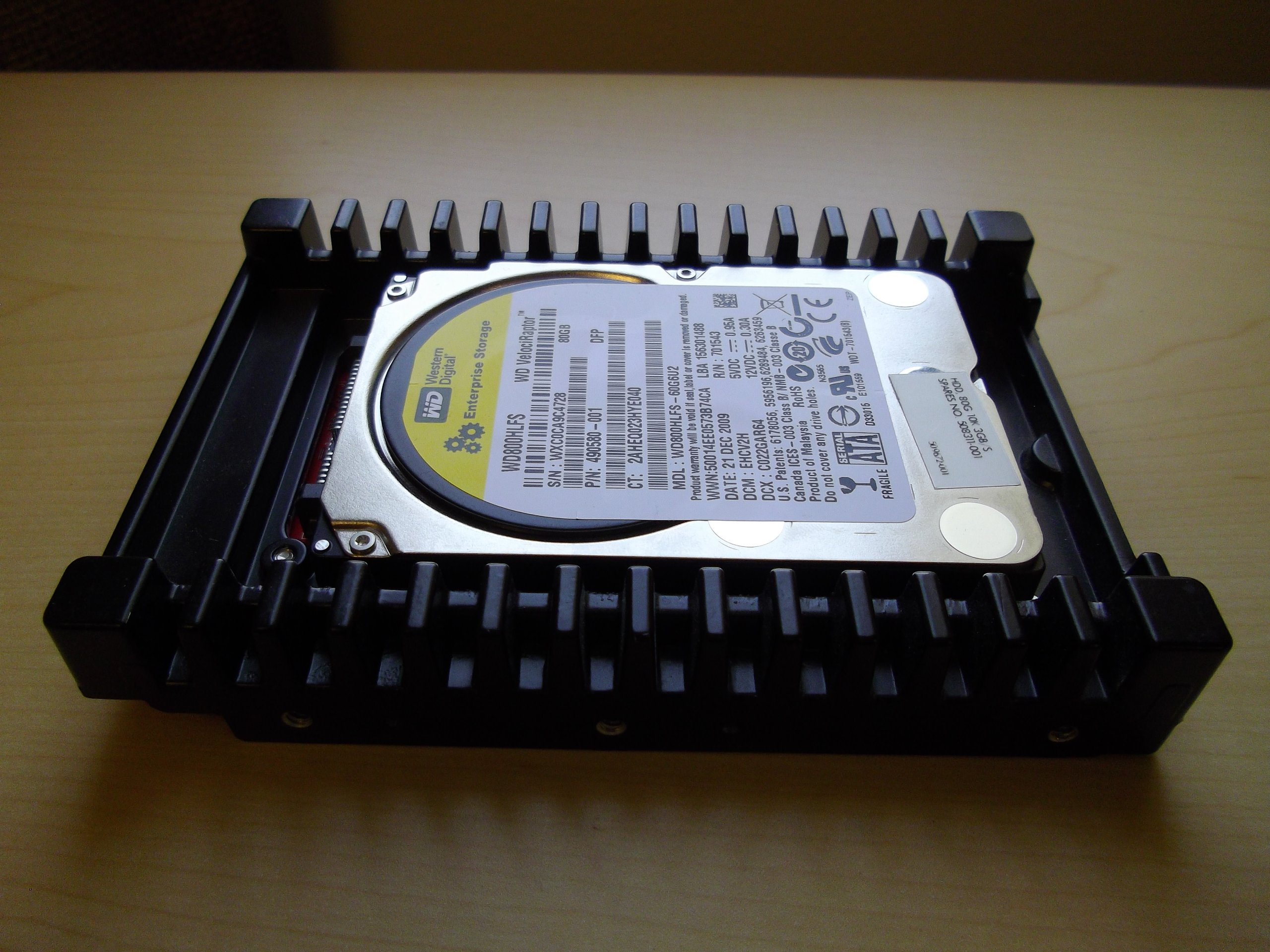 Western Digital VelociRaptor 80GB SATA Hard Drive- WD800HLFS