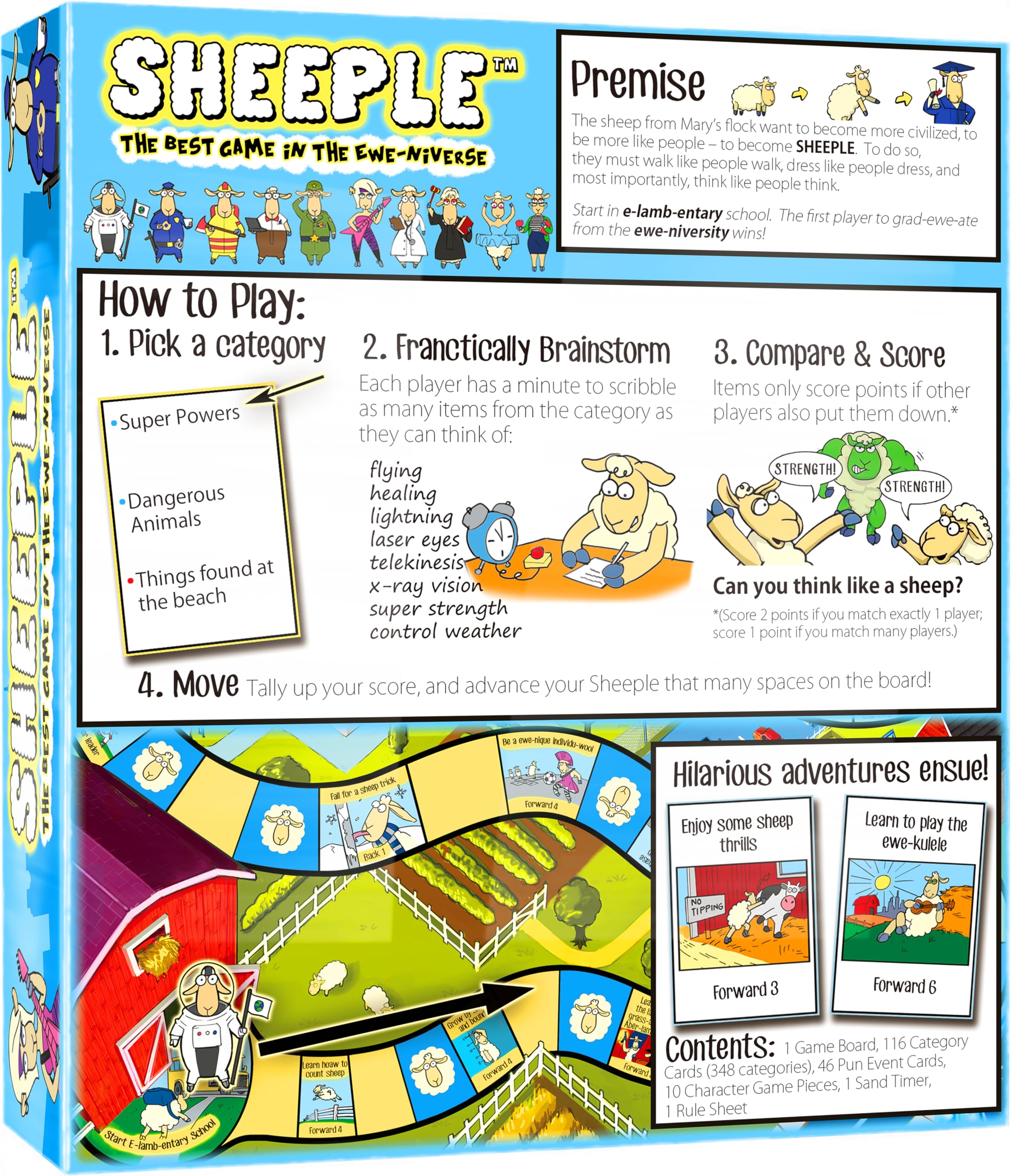 SHEEPLE™ - The Game Where Great Minds Think Alike | Fun Family Friendly Word Association Party Game, 3 to 12 Players, Ages 8+