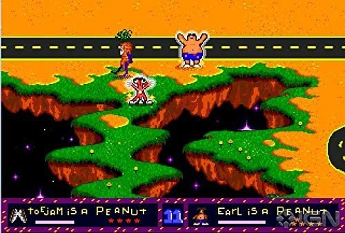 Toejam and (&) Earl (Sega Genesis/Megadrive) - Reproduction Video Game Cartridge with Case and Manual