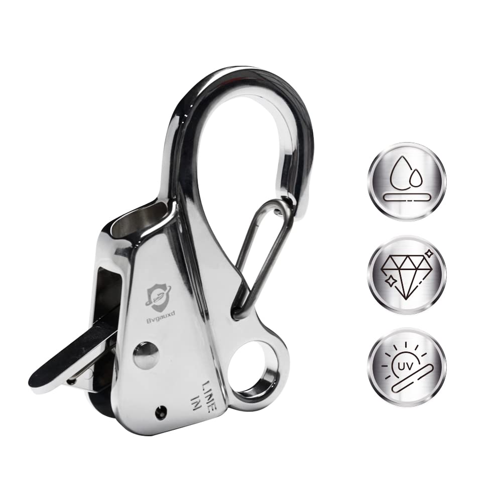 bvgauxd Stainless Steel Boat Anchor Hook with Quick Release for Pontoon, Small Boat to Secure on The Shallow (1)