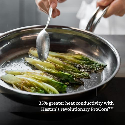 Hestan - NanoBond Collection - Titanium Stainless Steel 10-Piece Ultimate Cookware Set - Toxin, PFAS, & Chemical Free Clean Cookware, Induction Cooktop Compatible