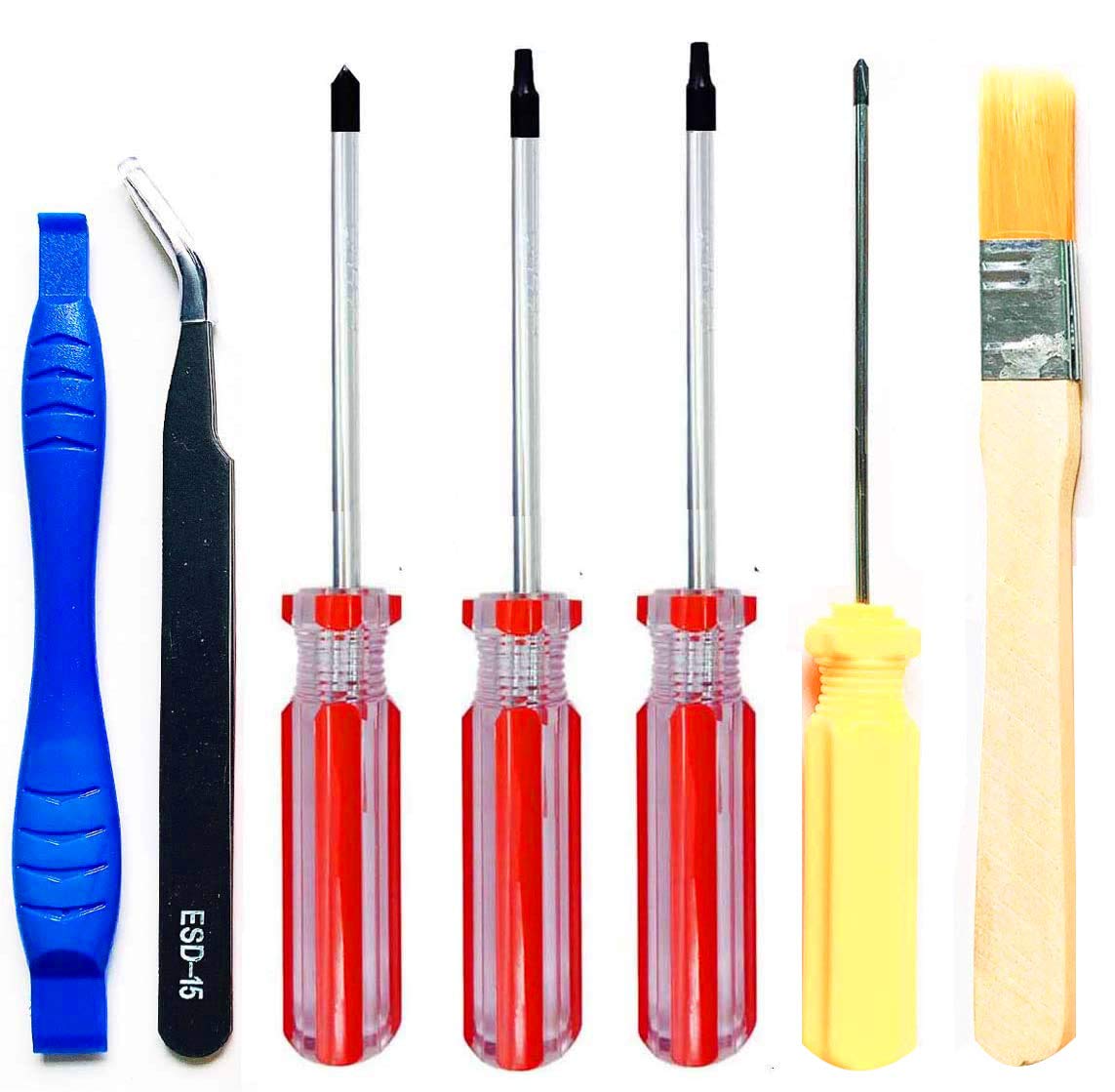 SIKAMI T8 T9 Torx Security Phillips PH00 PH0 Screwdriver Tool Set for PS5 Playstation PS4 PRO/PS4/PS4 Slim teardown cleaning Disassembly PS4 Controller(Set2)