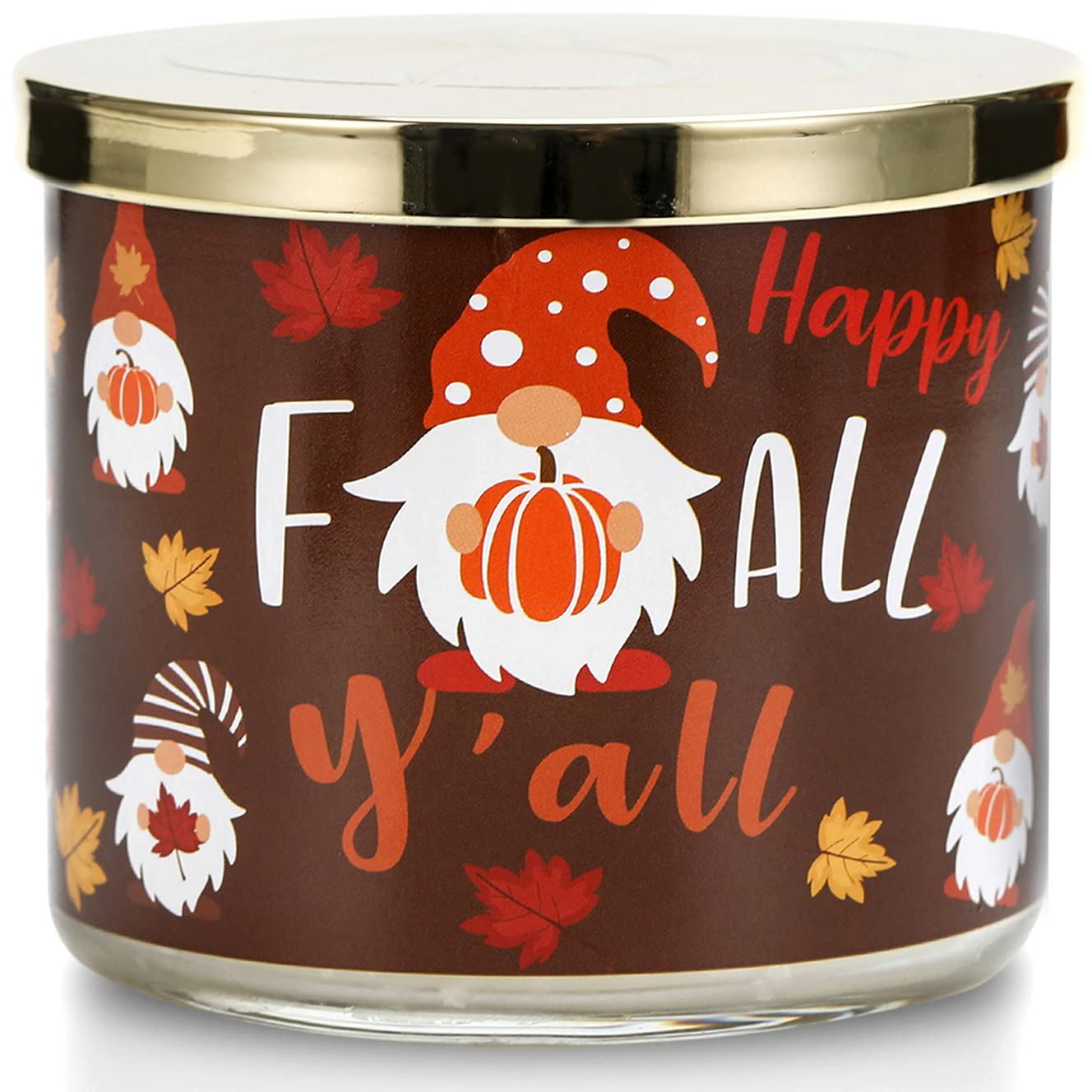 Fall Candle,Pumpkin Spice Candle, Pumpkin Scented Candleļ¼Autumn Large 3 Wicks for Home Decor, 14 oz