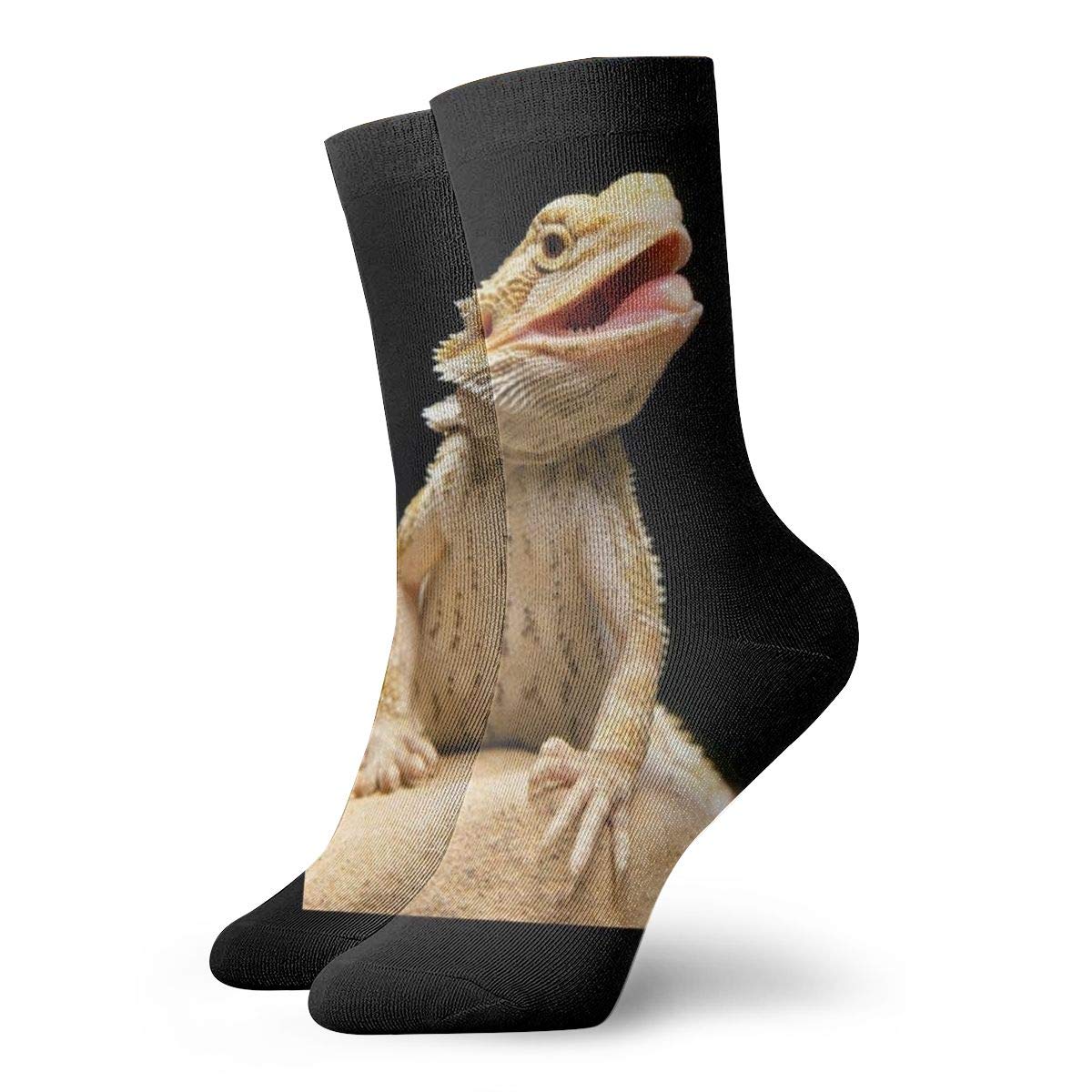 Bearded Dragon Lizards Crew Socks Men & Women Vintage Style Socks