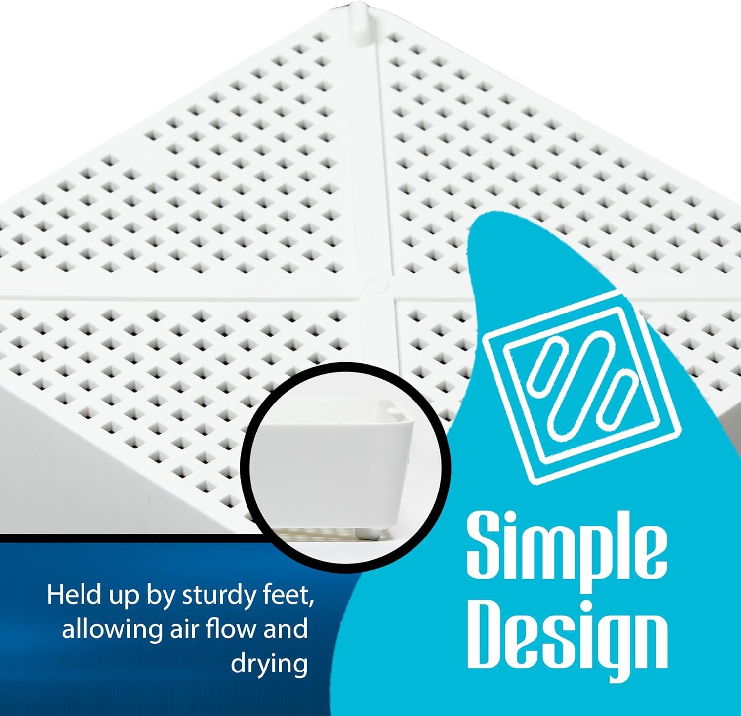 STEADYKLEEN - Military Shower Caddy - Portable, Fits Shower Shelves, Seats and Benches with Other Bathroom Must Haves, Mesh Shower Caddy Alternative, 8.5 x 2.5 inches