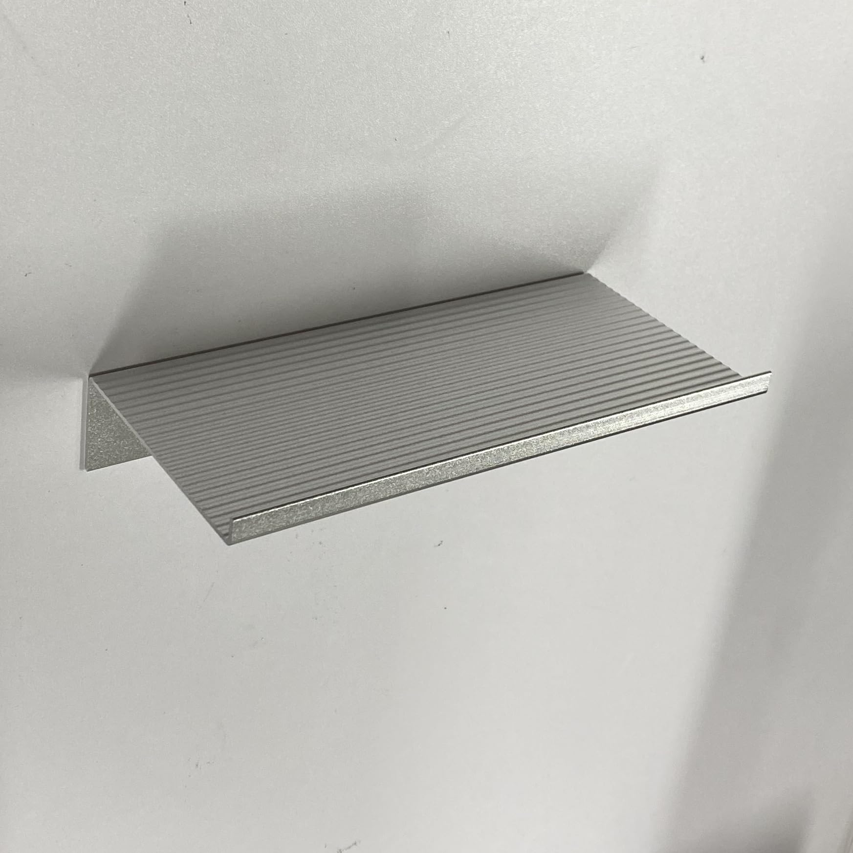 FEEYUM 2Pack Silver Small Wall Shelf