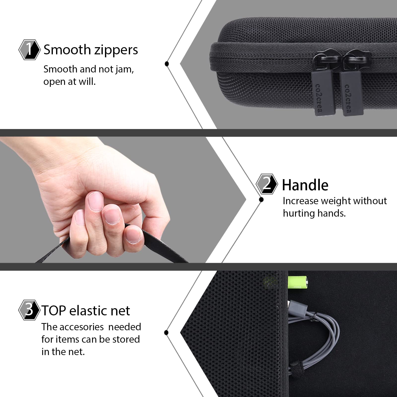 co2CREA Hard Case Replacement for Logitech Signature K650 Comfort Full-Size Wireless Keyboard (Graphite Case)