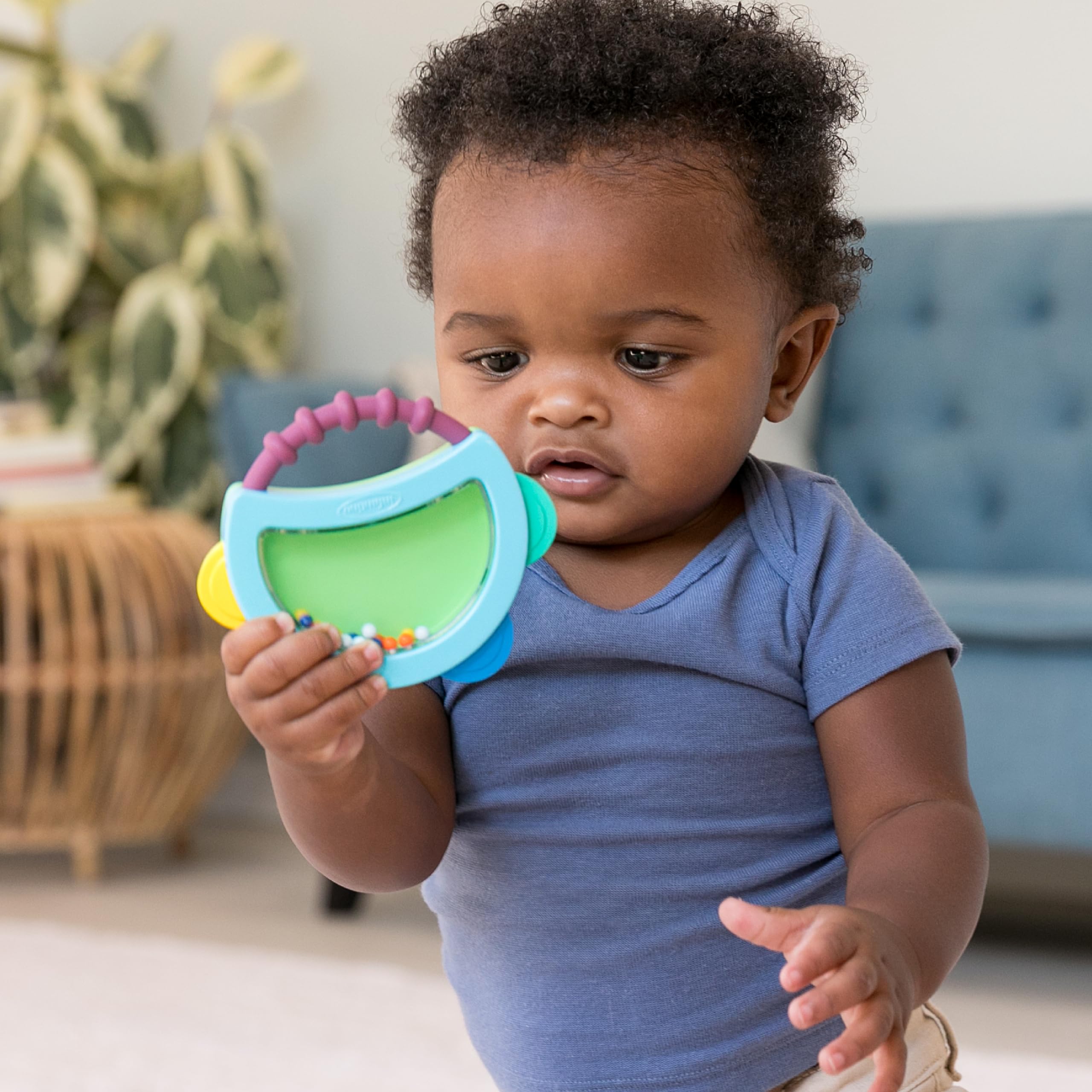 Infantino Baby's 1st Teethe and Play Music Set - Baby Essentials 4 Piece Gift Set, Instrument Themed Teethers and Rattles for Sensory Stimulation and Motor Development for Babies & Toddlers, BPA Free