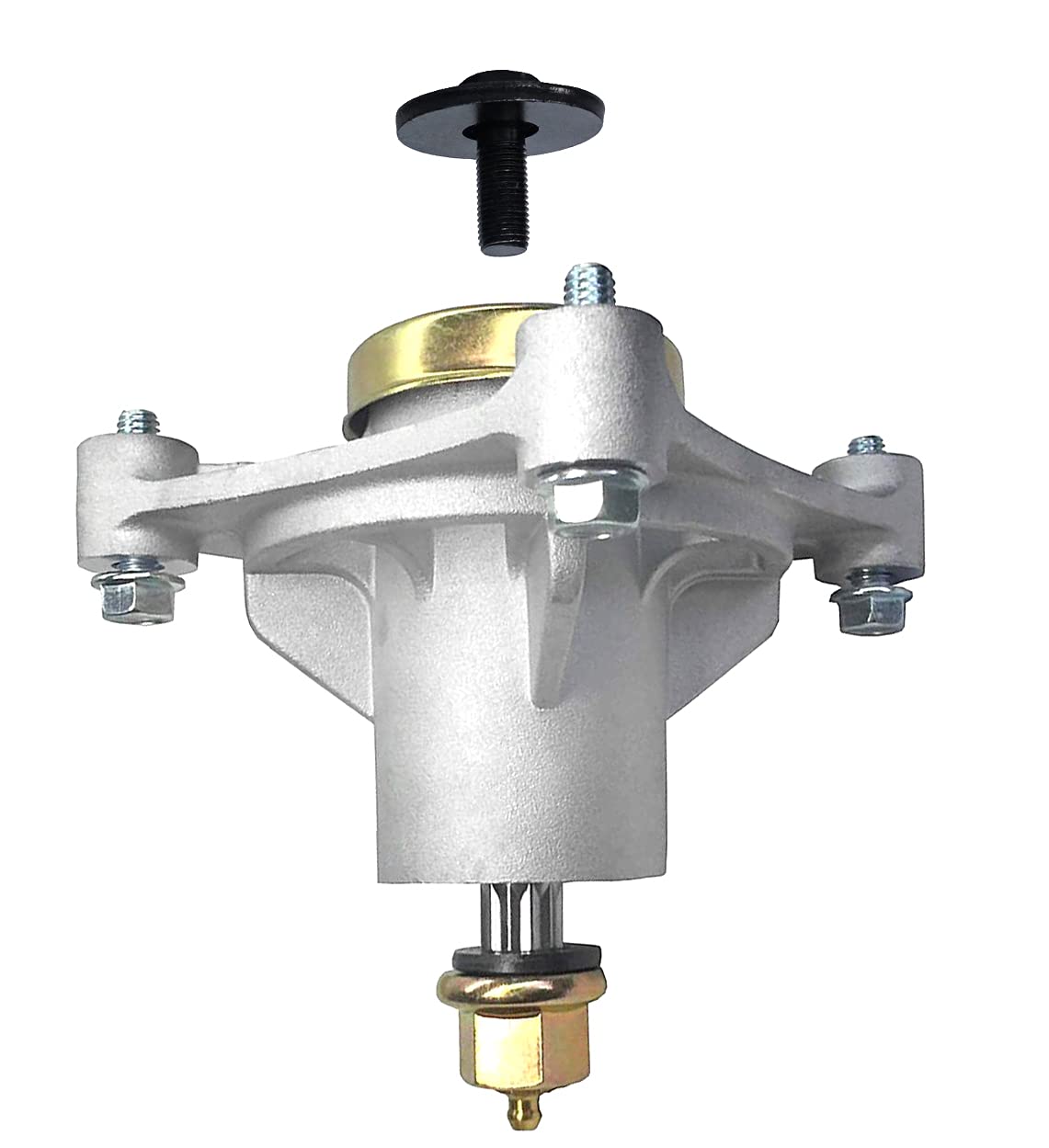Blade Spindle Assembly replaces AYP 174356 174358 532 17 43-56 With Mounting Screws and Blade Mounting Bolt Fits AYP 48" Decks 2002 & Newer, Mounting Holes are Threaded, Bearing pre-filled grease
