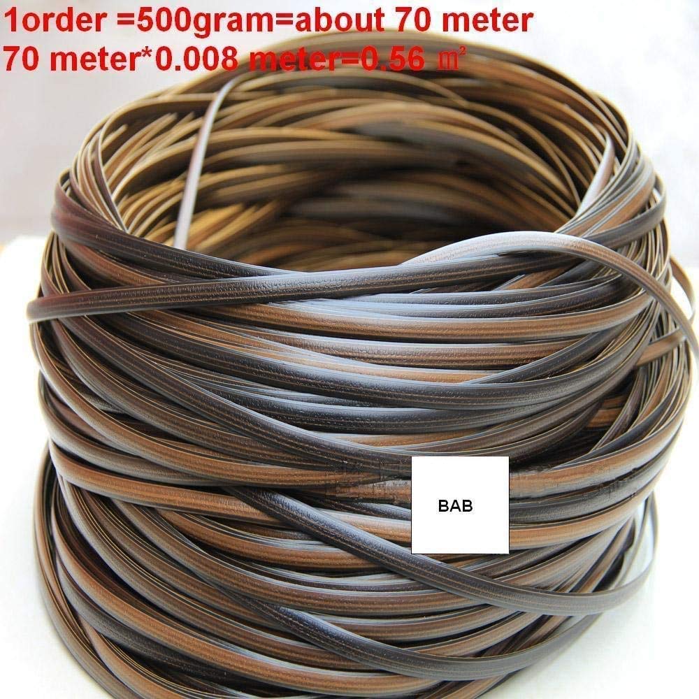 CoolsomeJies 230FT Wicker Repair Kit,Coffee Brown Gradient Wicker Chair Repair Kit Rattan Material for Chair Repair Table Knit, Storage Basket, Patio Conversation
