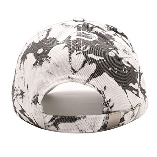 BEARUN Cotton Tie Dye Low Profile Cap Hiphop Baseball Cap Fashion Dad Hat Pink Purple