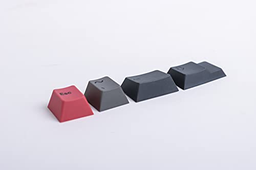 HK GAMING Custom Keycaps | Dye Sublimation PBT Keycap Set for Mechanical Keyboard | 139 Keys | Cherry Profile | ANSI US-Layout | Compatible with Cherry MX, Gateron, Kailh, Outemu | Stealth Dolch