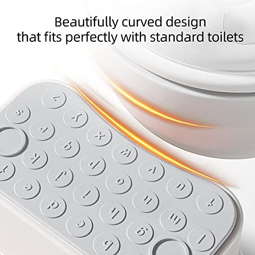 UpPro 2 in 1 Anti Slip Bunny Step Stool, Detachable Double Up Kids Step Stool, Wide Step Toddler Step Stool, Kids Step Stool for Toilet Potty Training, Kitchen, and Bathroom (Grey)