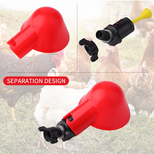 erduoduo 24 Packs Poultry Drinking Watering Cups for Chicken/Quail Water Cups Drinker Automatic Farm