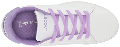 Lacoste Infant's Graduate Sneaker, White/Purple, 44SUI0005-Z54, 5.5