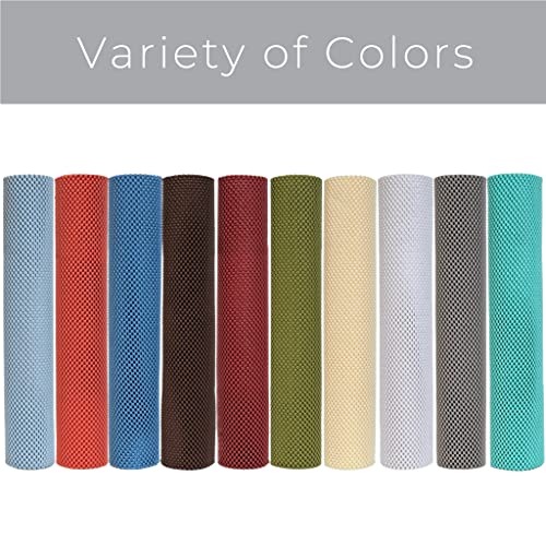 Smart Design Classic Grip Shelf Liner For Home Organization- Non Adhesive/Slip, Easy Clean - Perfect for Desk, Shelves, Kitchen, Bathroom, Cabinet Protection -Graphite Gray
