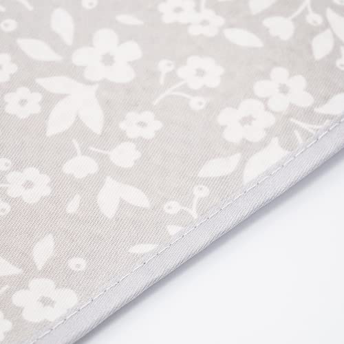 HappyFlute Splat Mat for Under High Chair/Art/Crafts/Playtime,Waterproof and Washable Splat Mat for Baby Feeding Supplies,43'x43' Square(Flowering Straw)