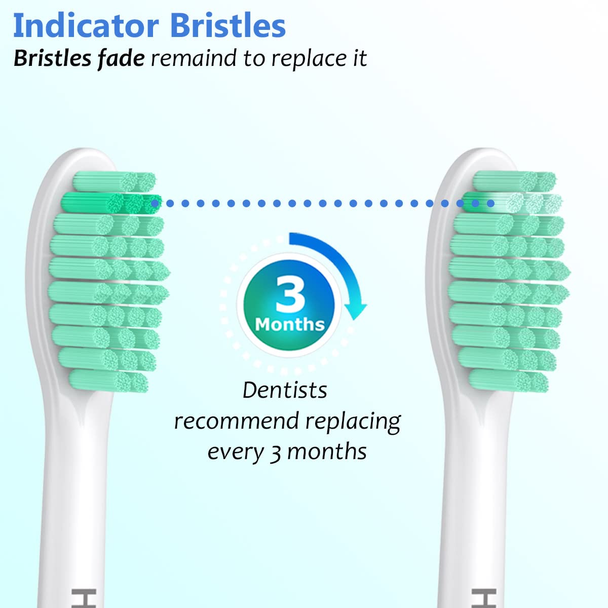 Hesubam Replacement Toothbrush Heads for Philips Sonicare E-Series Screw-On Electric Toothbrush Essence CleanCare Advance Elite Xtreme, and Refills for HX7022, HX7023, 6Pack