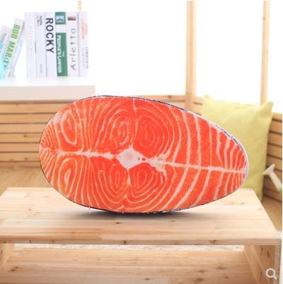 Washable Amusing Simulation Tasty Salmon Fish Sushi Pillow Cushion Home Decor