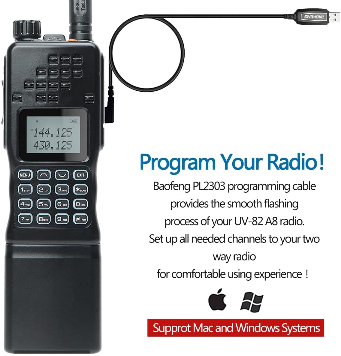 Baofeng AR-152 10W Military Grade ham Radio for Adults,Long Range Rechargeable Tactical Radio with Speaker Mic,18.89'' Tactical Antenna,Car Charger and USB Cable Full baofeng Accessories