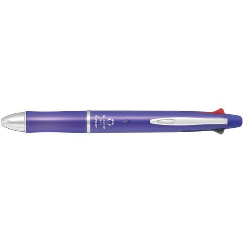 Pilot Dr. Grip 41 4 Color 0.5 mm Ballpoint Multi Pen 0.5 mm Pencil - Series I - Lavender