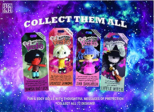 Watchover Voodoo - String Voodoo Doll Keychain – Novelty Voodoo Doll for Bag, Luggage or Car Mirror - Dark Hero Boy Voodoo Keychain, 5 inches, Navy