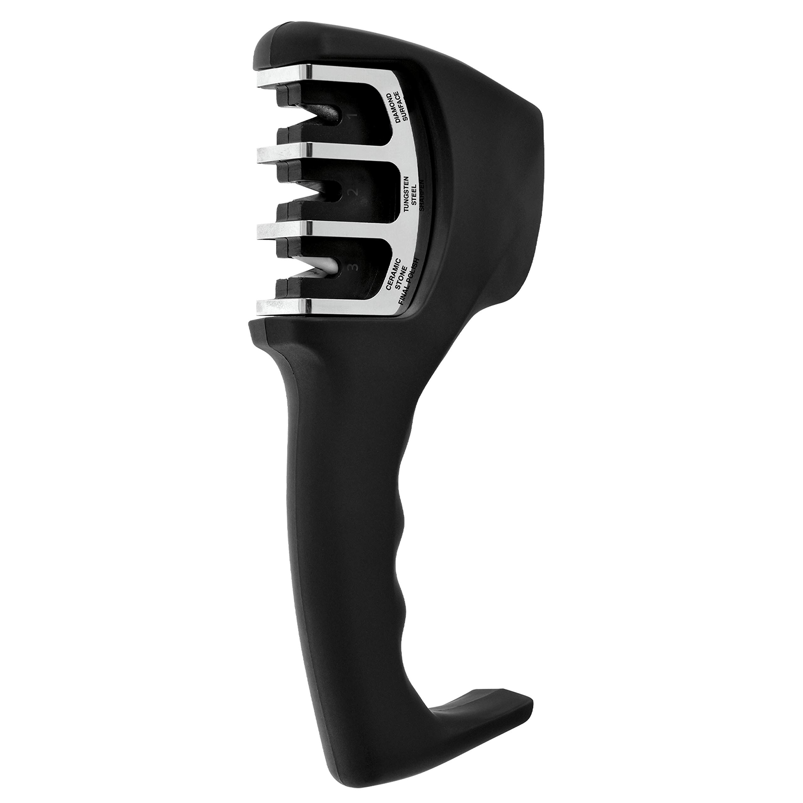 Berghoff Essentials Pull Through Knife Sharpener Black – Knife Sharpener