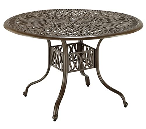 homestyles 6659-32 Outdoor Dining Table, 48Lx48Dx29H, Taupe