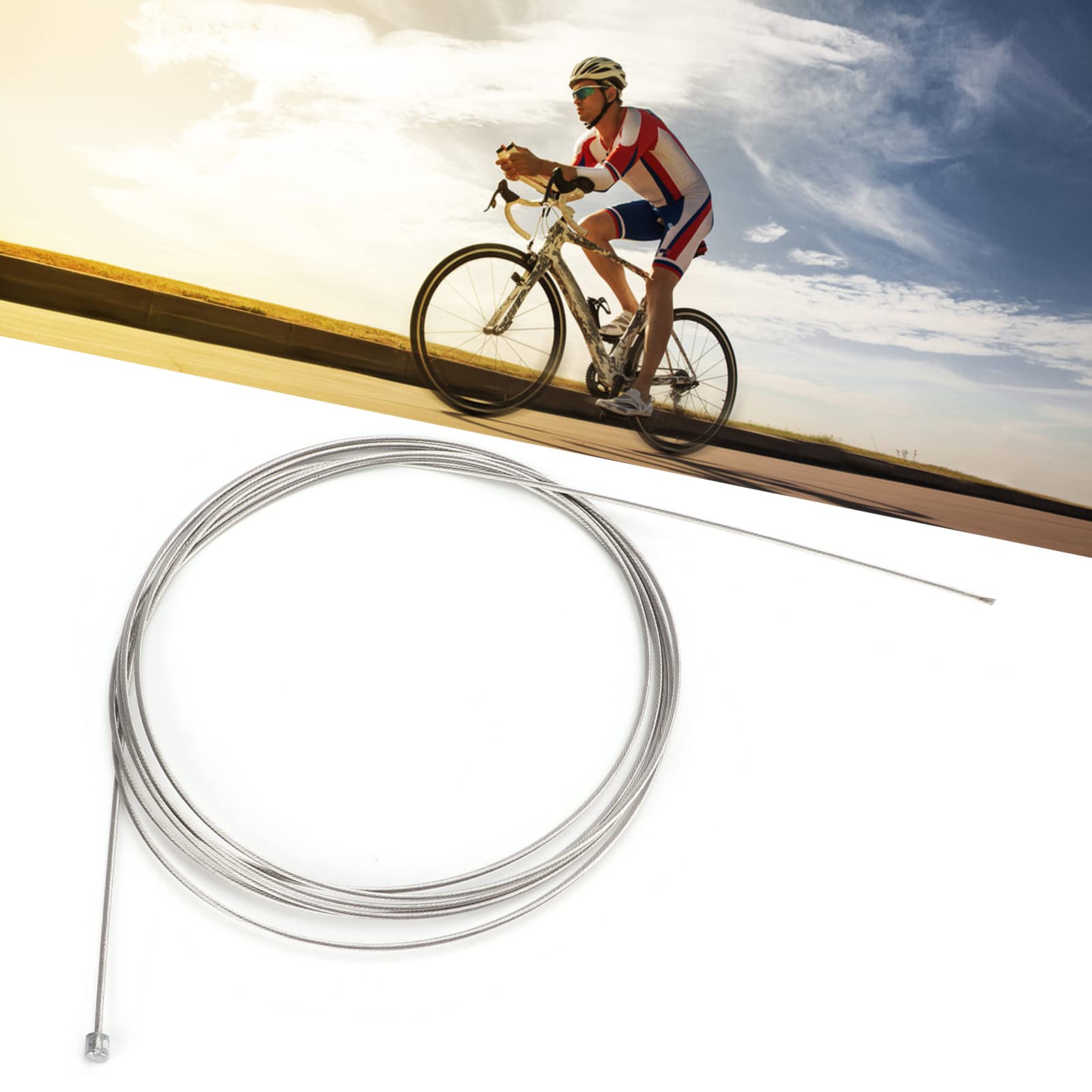 Bicycle Shifter Cable, Bicycle Wire Anti Rust Wear Resistant Electric Welding for Road Bike Accessories