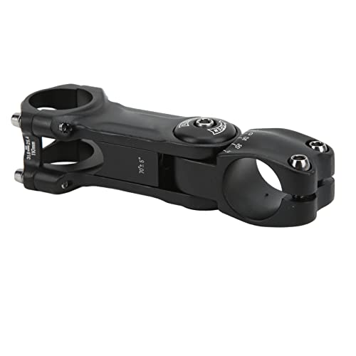 Bicycle Stem, 70° Adjustable Handlebar Extender CNC Machining Heavy Duty Anti Deformation for Road Bike(31.8 * 110)