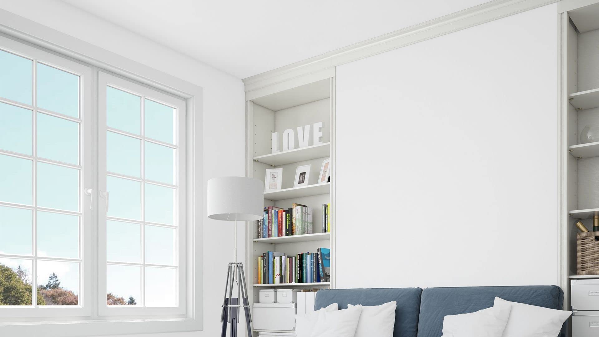 EVOLVE Paint & Primer: Environment-friendly, Low Sheen with One-coat Coverage for Interior & Exterior surfaces (Cloud White, 5-Gallon)