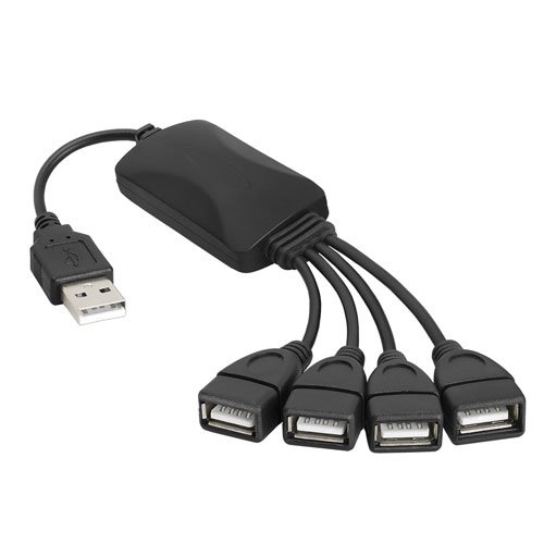 High Speed 4 Port USB 2.0 Hub for Sony Playstation 3 PS3 Slim Xbox 360 Nintendo Wii