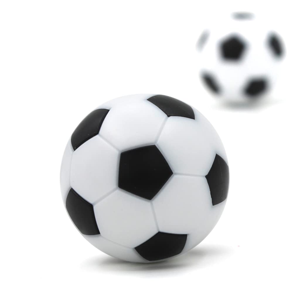 BQSPT 32mm Foosball Balls Foose Balls Table Soccer Game Replacement Foosballs 16pcs,Foosball Balls Official 32mm Mini Table Footballs Ball Accessory Black(16 Pack)