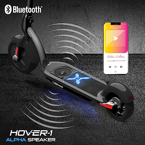 Hover-1 Alpha Foldable Electric Scooter with 450W Brushless Motor, 18 mph Max Speed, 10β Air-Filled Tires and 12 Mile Range