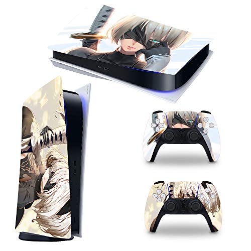 Beauty Girl PS5 Standard Edition Console and Controller 5 Controller Skin Set - PlayStation 5 Vinyl