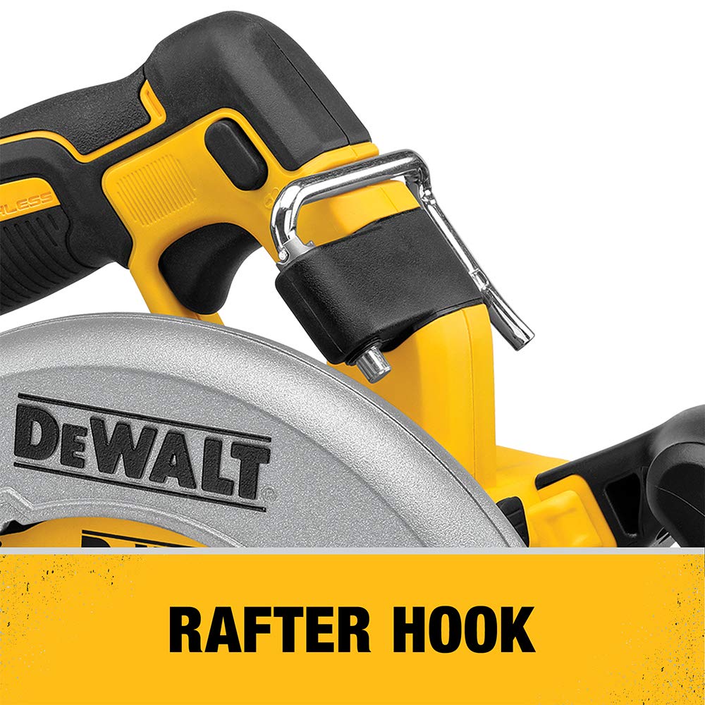 DEWALT 20V MAX* XR Circular Saw, 7-1/4-Inch, Brushless, Power Detect Tool Technology (DCS574W1)