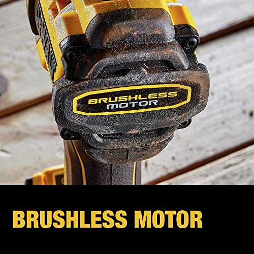 DEWALT 20V MAX* XR® Brushless Cordless 1/2 in. Hammer Drill/Driver Kit (DCD805D2), Yellow