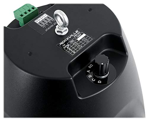Rockville PEN-65T Black 6.5" 70V Hanging Pendant Speaker Commercial/Restaurant