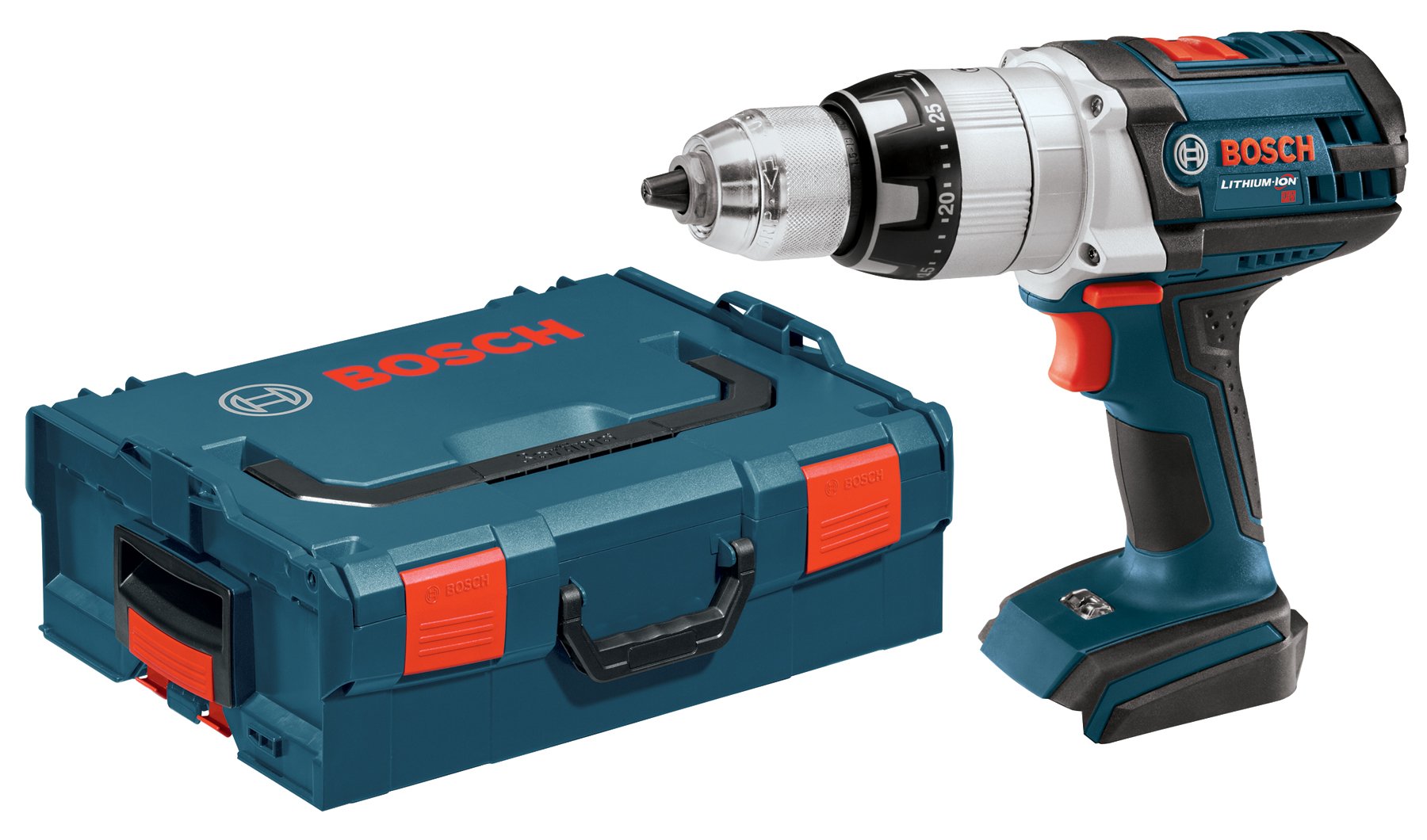 Bosch Bare-Tool HDH181BL 18-Volt Lithium-Ion 1/2-Inch Brute Tough Hammer Drill/Driver with L-BOXX-2 and Exact-Fit Tool Insert Tray , Blue