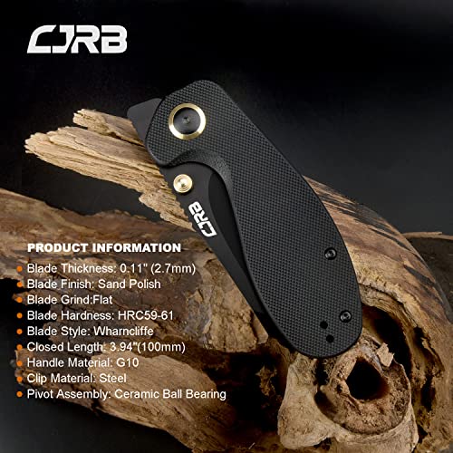 CJRB Maileah Green Bundled with Black Great Edc Knife Companion