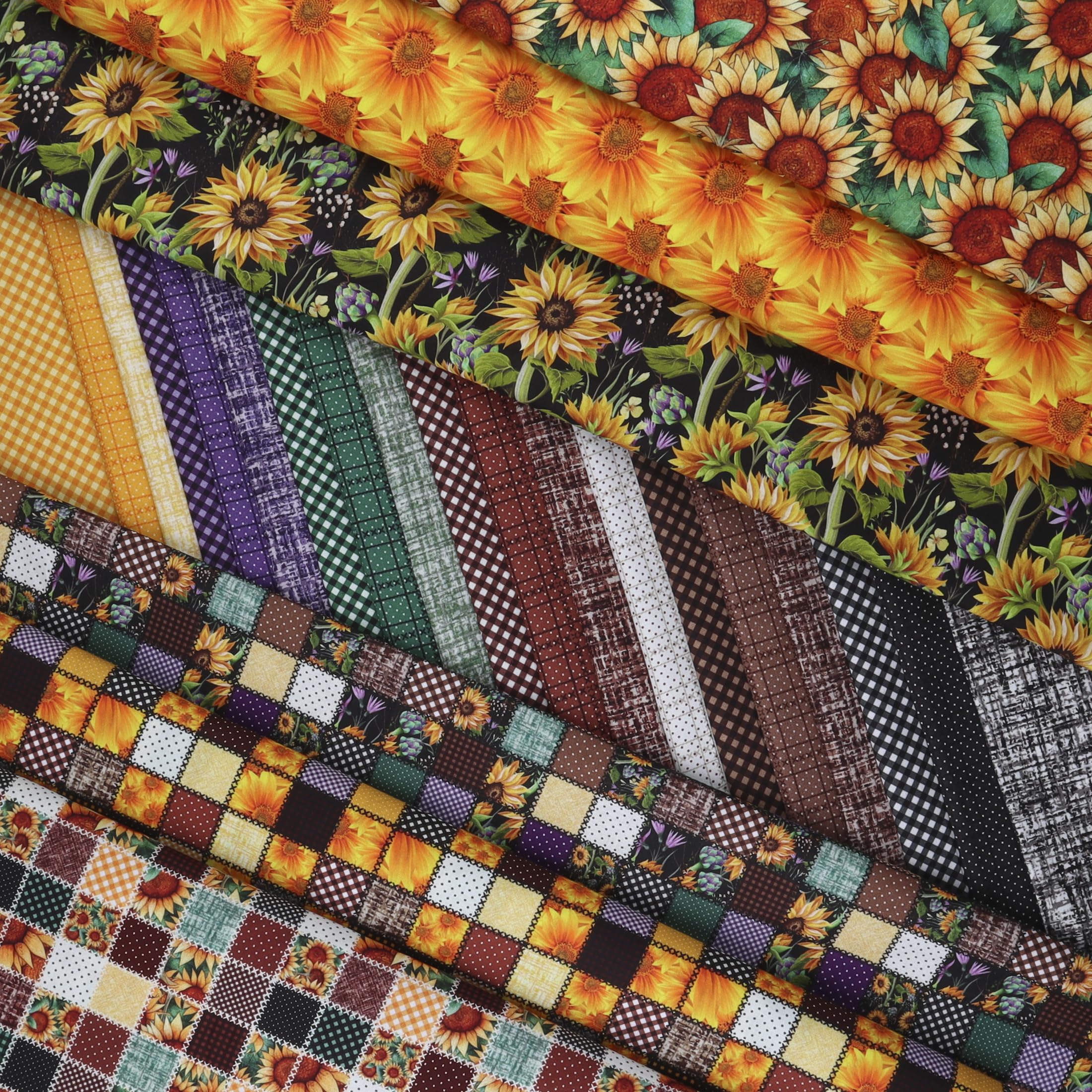 Mook Fabrics Cotton Sunflower Linen, Black 15 Yard Bolt