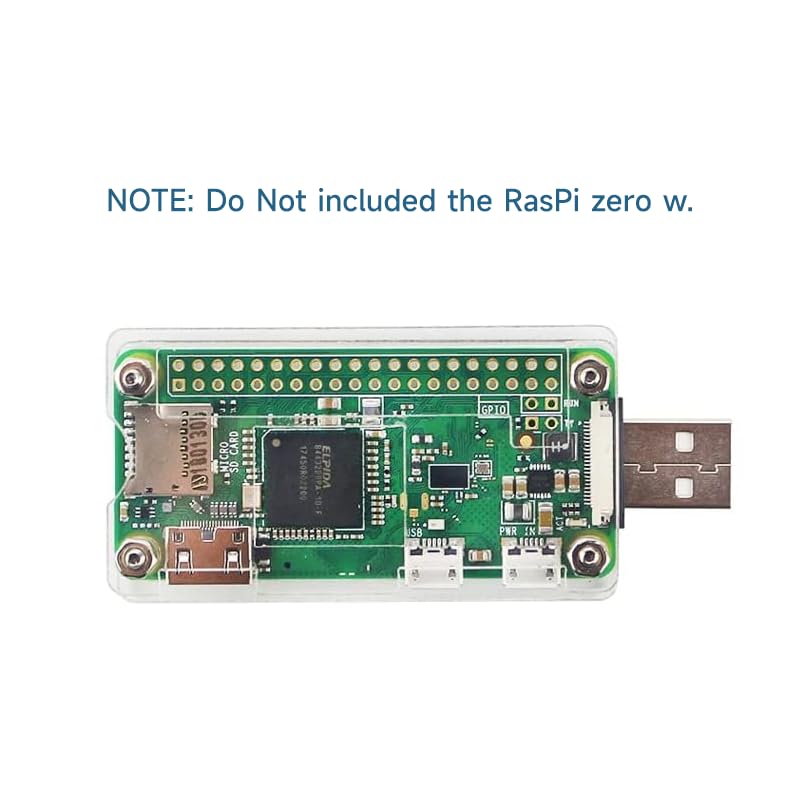 Compatible for Pi Zero USB Addon Expansion Board USBA Add On Extenstion Board with Acrylic Case Compatible for Pi Zero 2 W WH 1.3