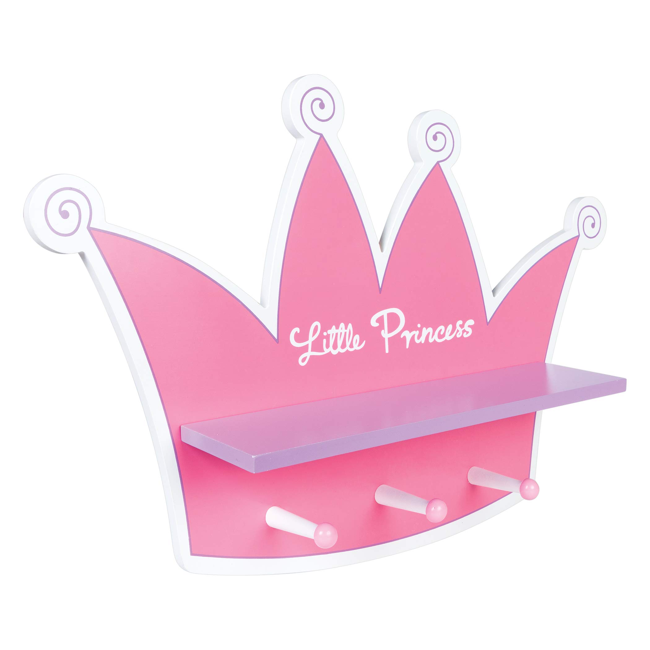 Trend Lab Tiara Shelf with Peg Hooks