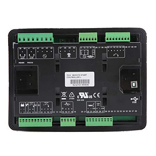 DSE7210 Deep Sea Electronic Generator Controller Module Control Panel LCD Display for/Gasoline/Gas Genset Motor