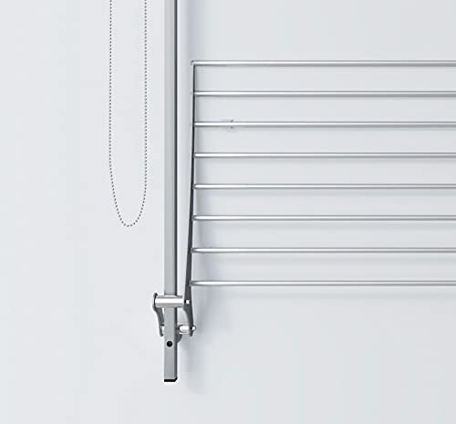 foxydry Wall Plus, Wall Mounted Drying Rack, Wall Clothesline, Laundry Drying Rack Foldable and Suspended Clothesline in Aluminium and Steel 152x52x137cm / 59.84x20.48x54 in (150 cm)