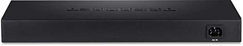 TRENDnet 24-Port Unmanaged Gigabit 10/100/1000 Mbps GREENnet Metal Housing Switch, 48 Gbps Switching Fabric, Fanless, Rack Mountable, TEG-S24G