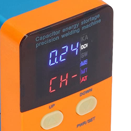 Capacitor Energy Storage Welding Machine, Large Capacity Pulses Spot Welder Aluminum Alloy for Ni MH Batteries(US Plug)