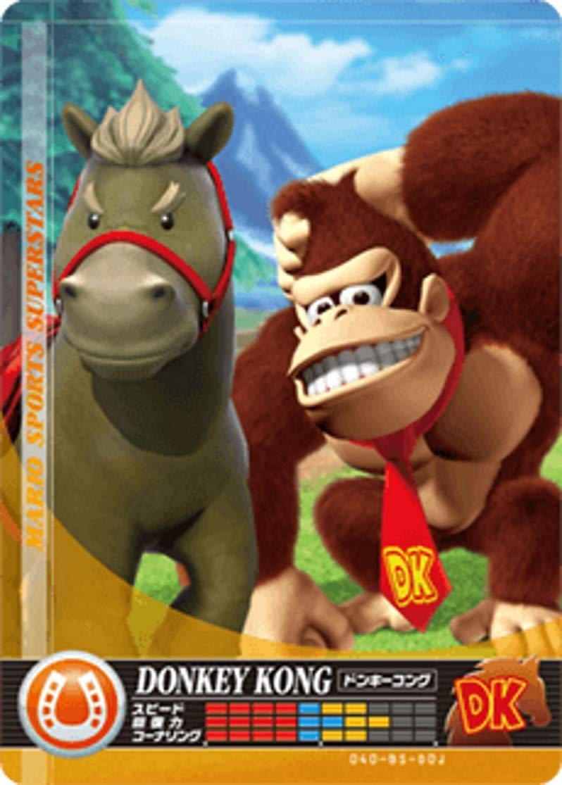 Nintendo Mario Sports Superstars Amiibo Card Horse Racing Donkey Kong for Nintendo Switch, Wii U, and 3DS